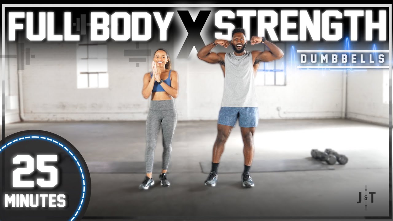 25 Minute Full body Dumbbell Strength Workout [With Modifications / Iso ...